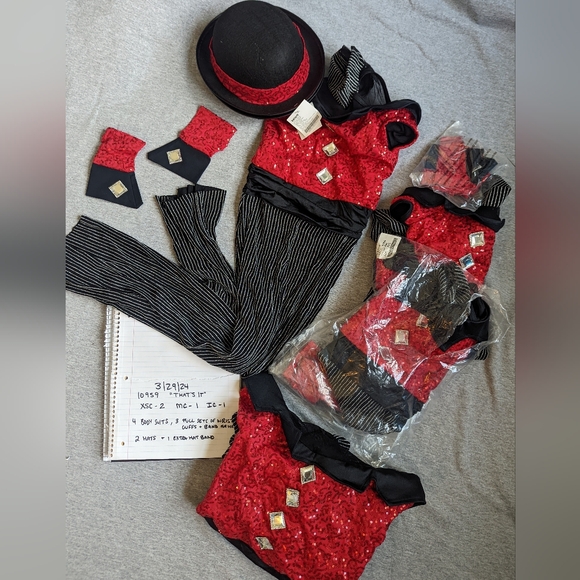 Weissman | Costumes | 959 Thats It Magic Circus Unitard 4 Sets Xsc Mc ...